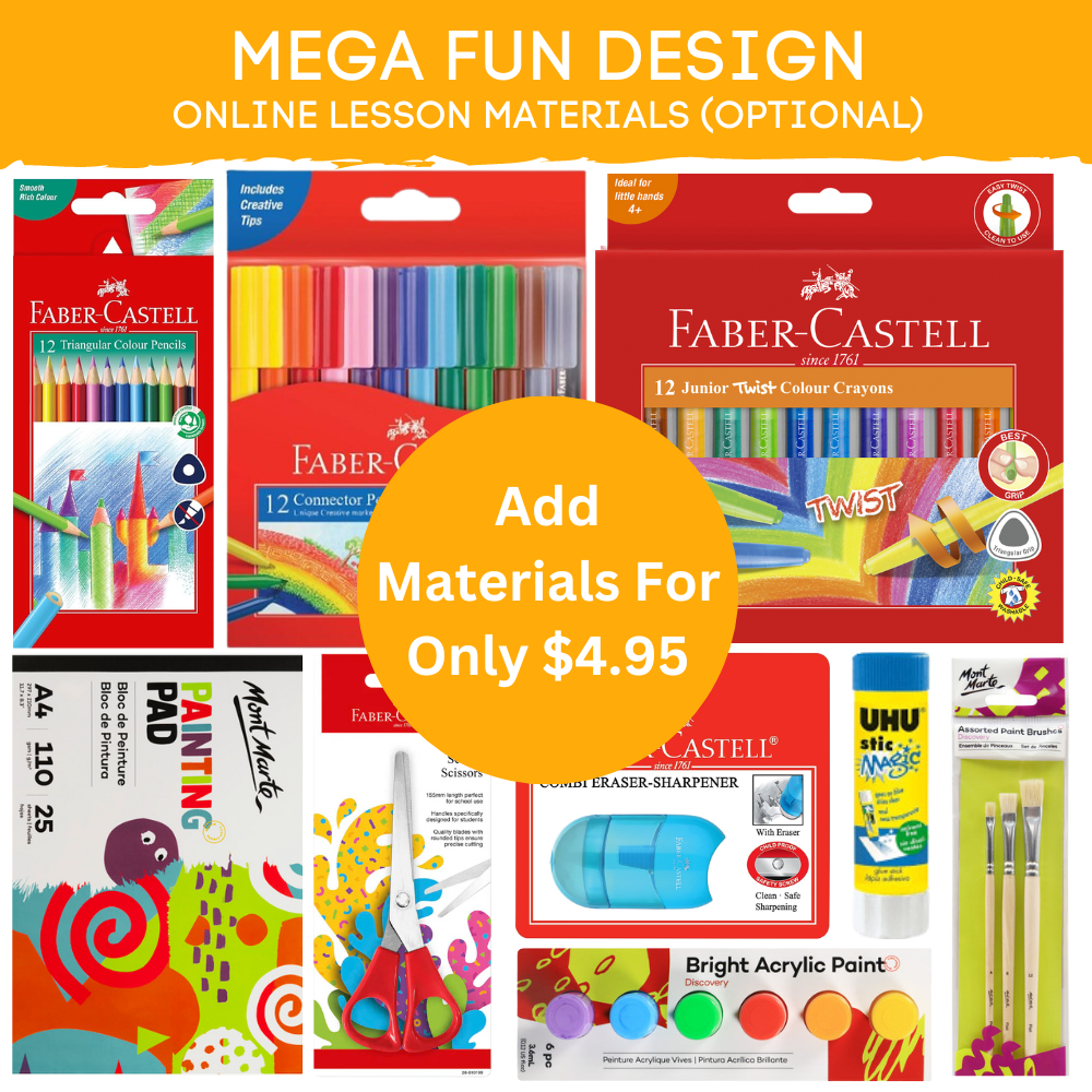 Mega Fun Design Online Lesson – Craftkids.com.au