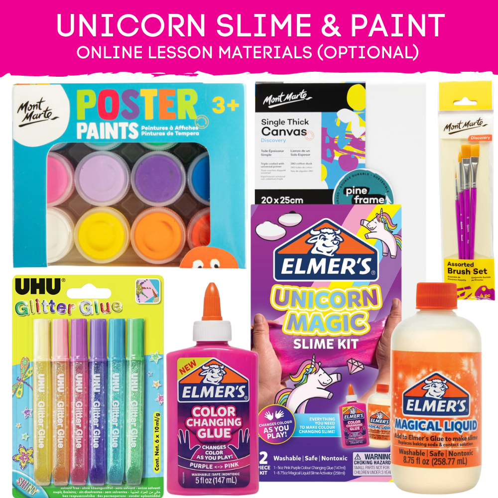 Unicorn Slime & Paint Online Lesson – Craftkids.com.au
